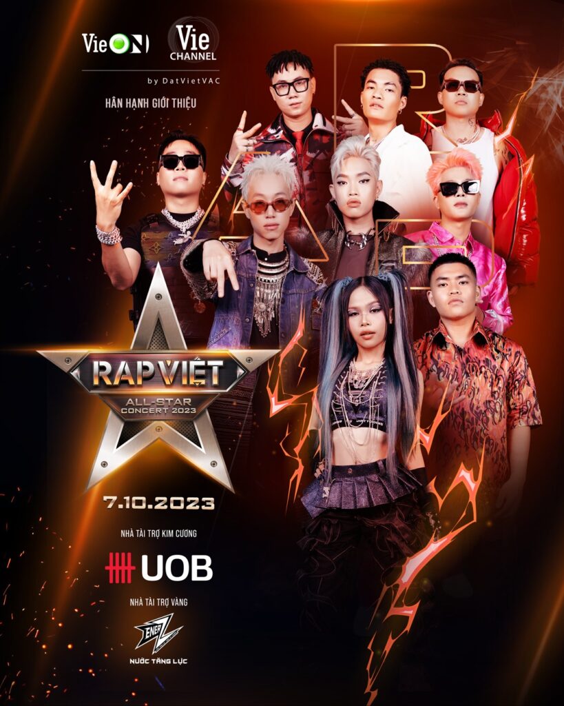 Rap Việt All Star Concert 2023 quy tụ hơn 40 tiết mục trình diễn hoành ...